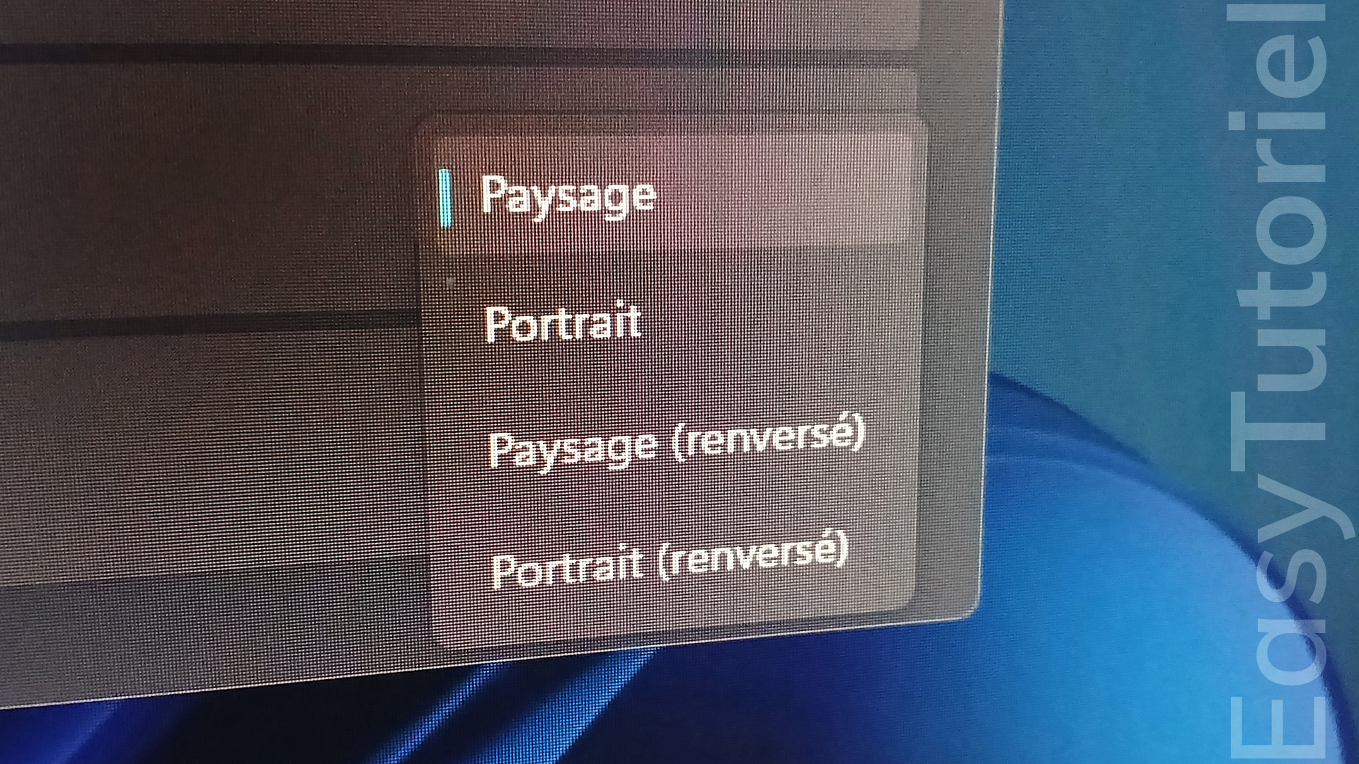 Retourner l'écran du PC sous Windows