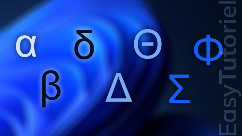 Faire une lettre grecque (α, β, δ, Δ, ...) sur le clavier